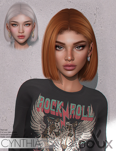 Second Life Marketplace Doux Cynthia Hairstyle Demo